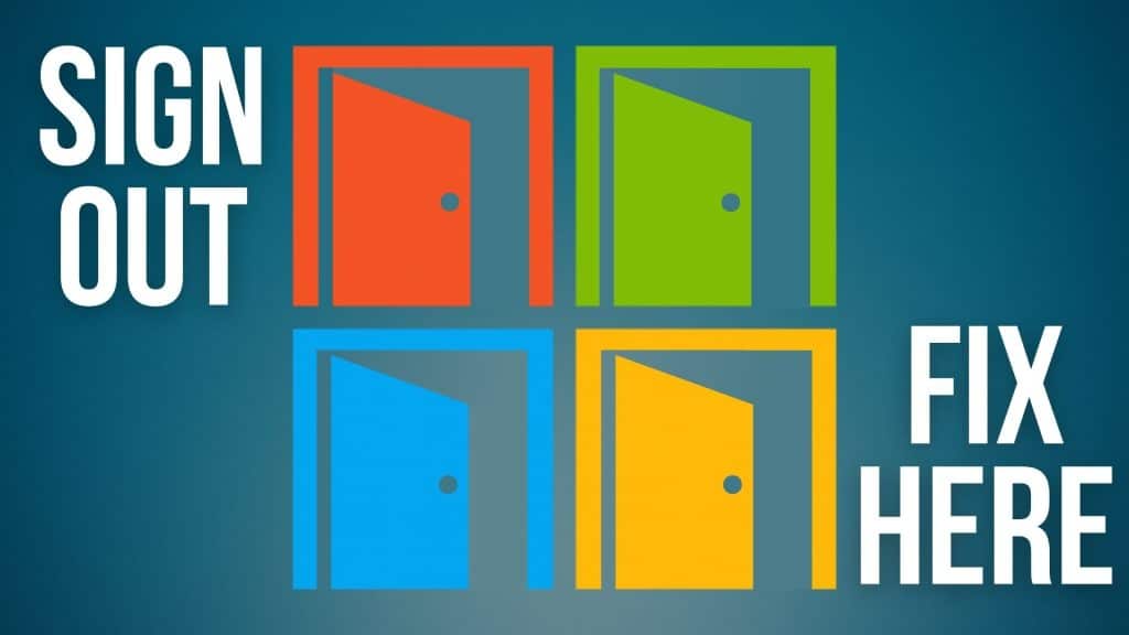 Microsoft Listened.. the Sign-Out Button is Back! | Geek³ IT Support ...